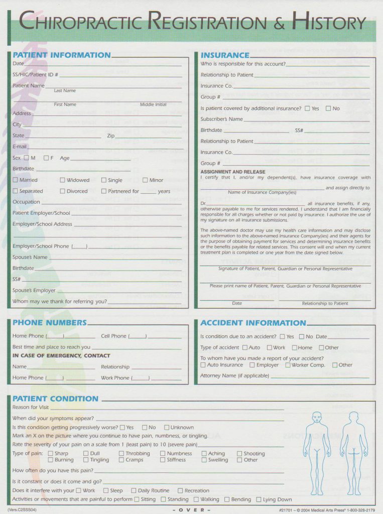 New Patient Forms - Corey Chiropractic